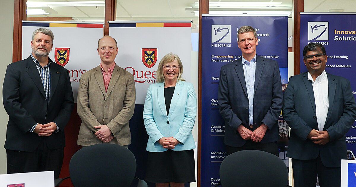 Kinectrics & Queen’s University Formalize Agreement to… | Kinectrics